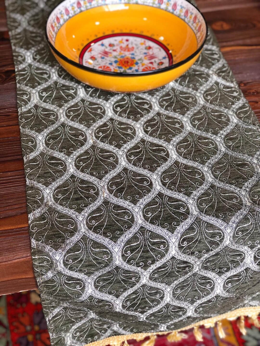 Turkish Oriental Table Runner, Oriental Table Runner, Table Runner ...