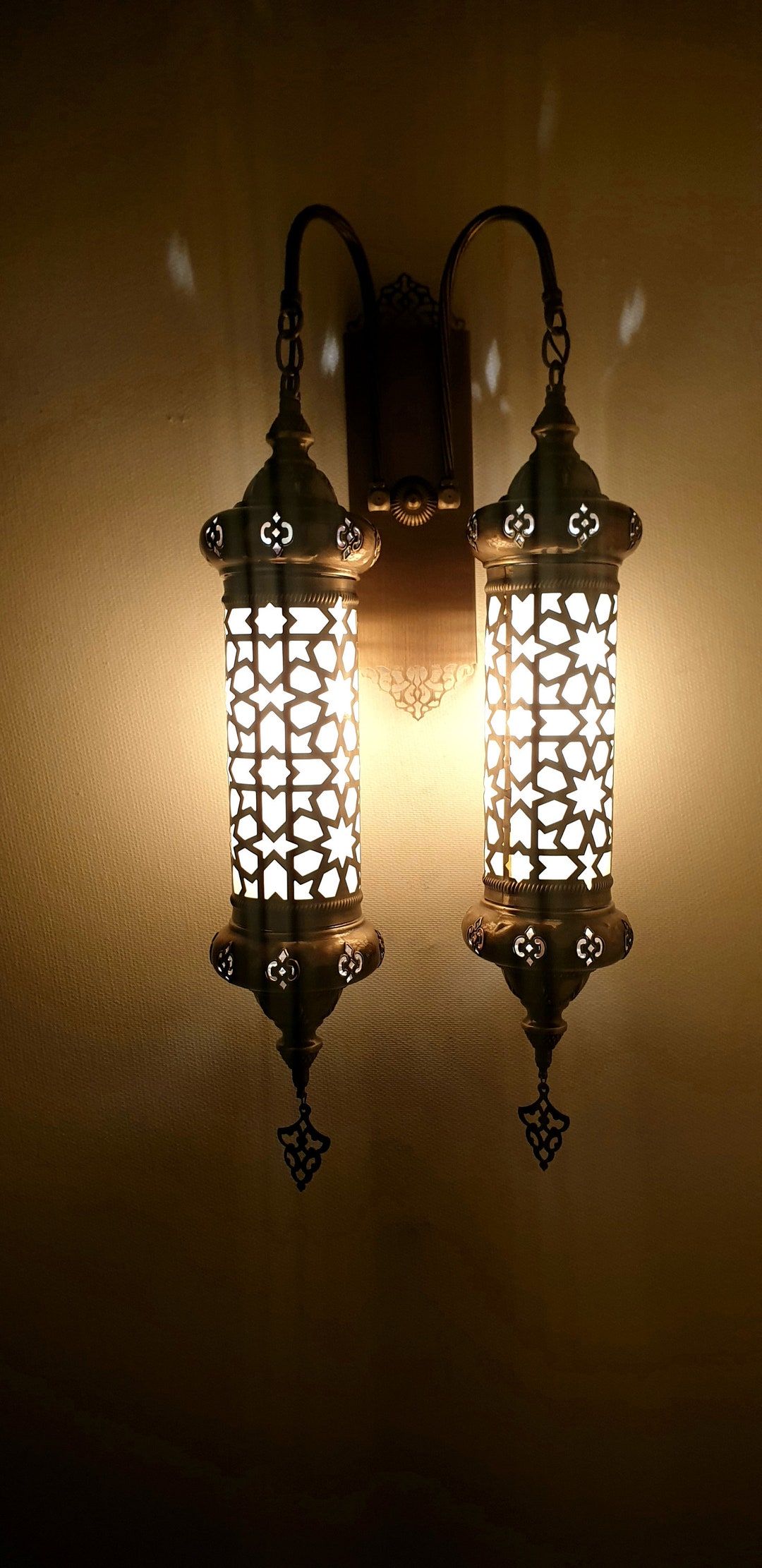 Ottoman Style Wall Lamp, 2 Lamps Wall Sconce, Turkish Wall Lamp ...