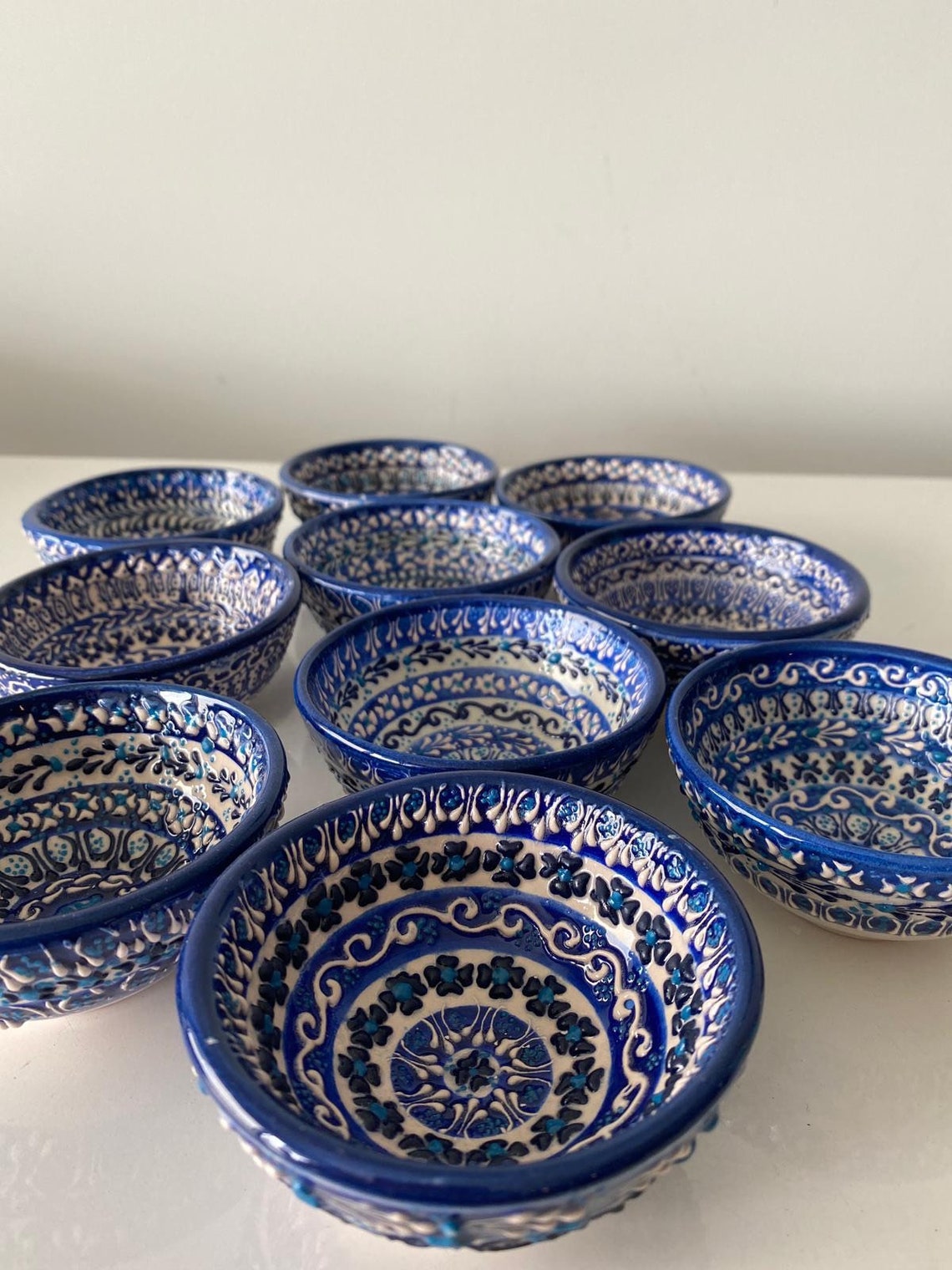 10x Turkish Ceramic Bowls Set Tapas Ceramic Bowl Set Meze - Etsy