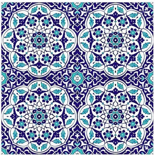 4x Turkish Ceramic Tile Set of 4 Iznik Ceramic Tiles Hamam - Etsy