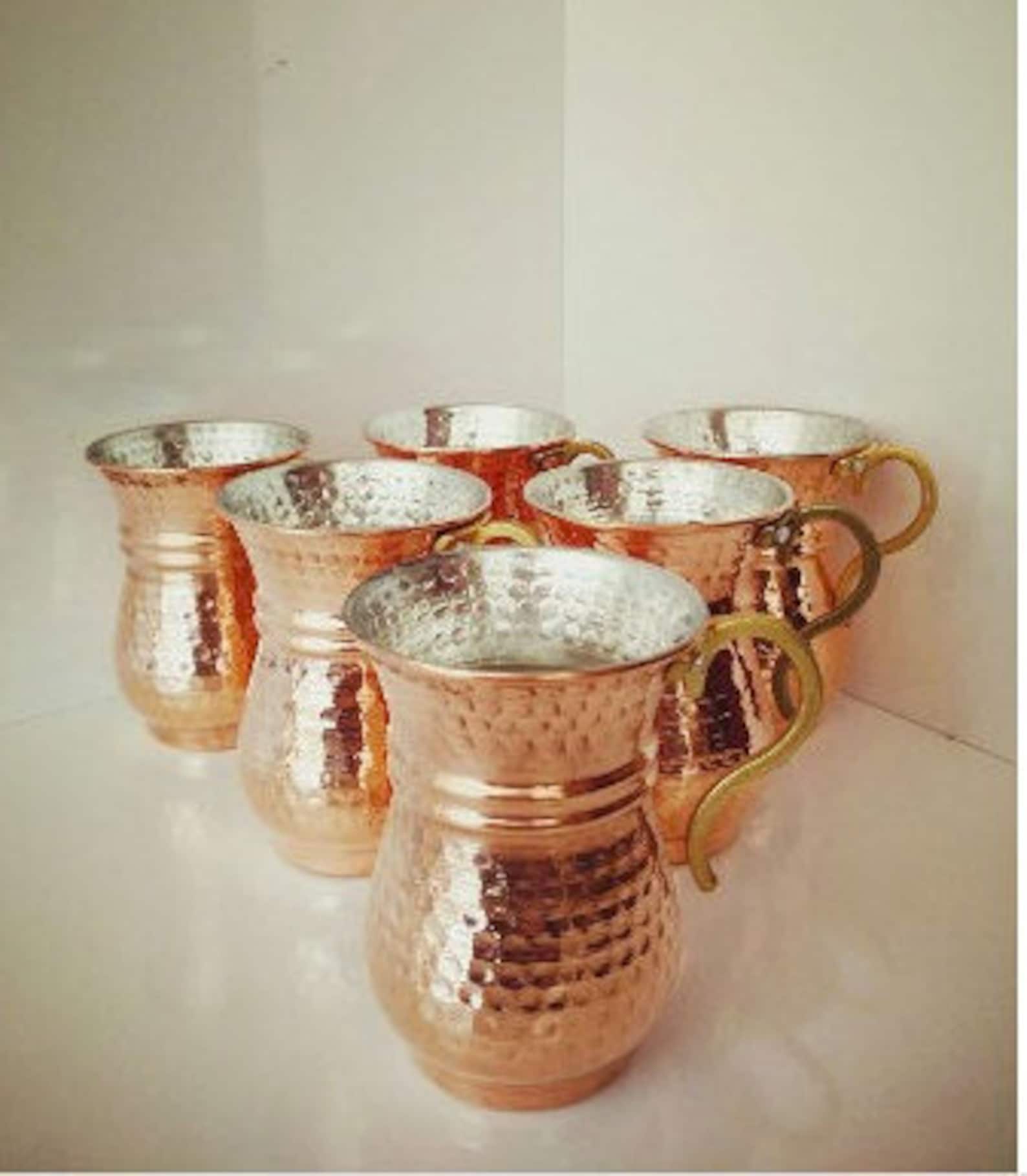 6x Turkish Copper Mug Ayran Cup Ayran Mug Set Moscow Mule - Etsy Canada