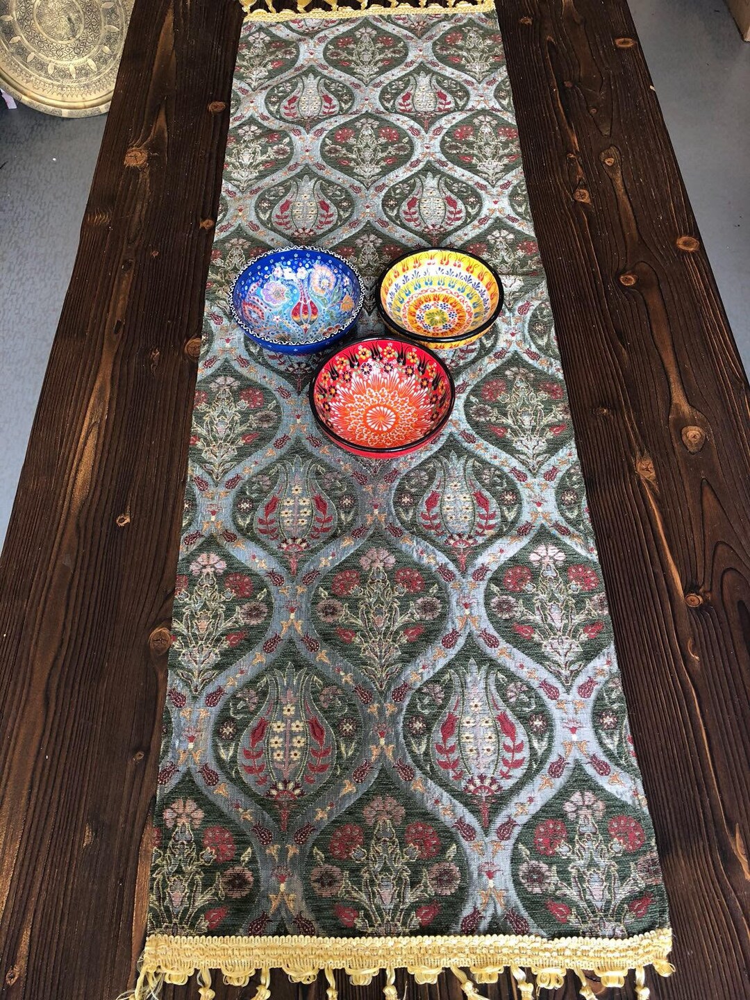 Turkish Oriental Table Runner, Oriental Table Runner, Table Runner ...