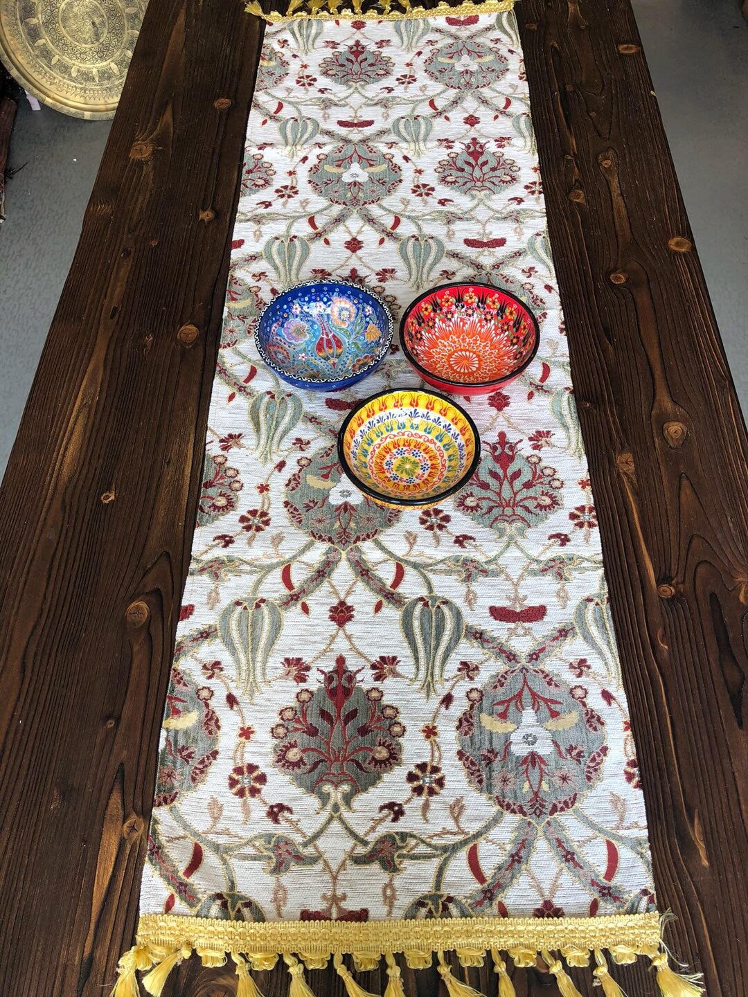 Turkish Oriental Table Runner, Oriental Table Runner, Table Runner ...