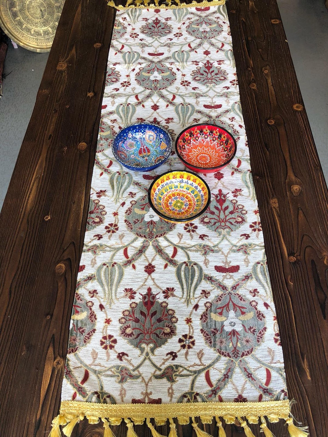 Turkish Oriental Table Runner Oriental Table Runner Table - Etsy
