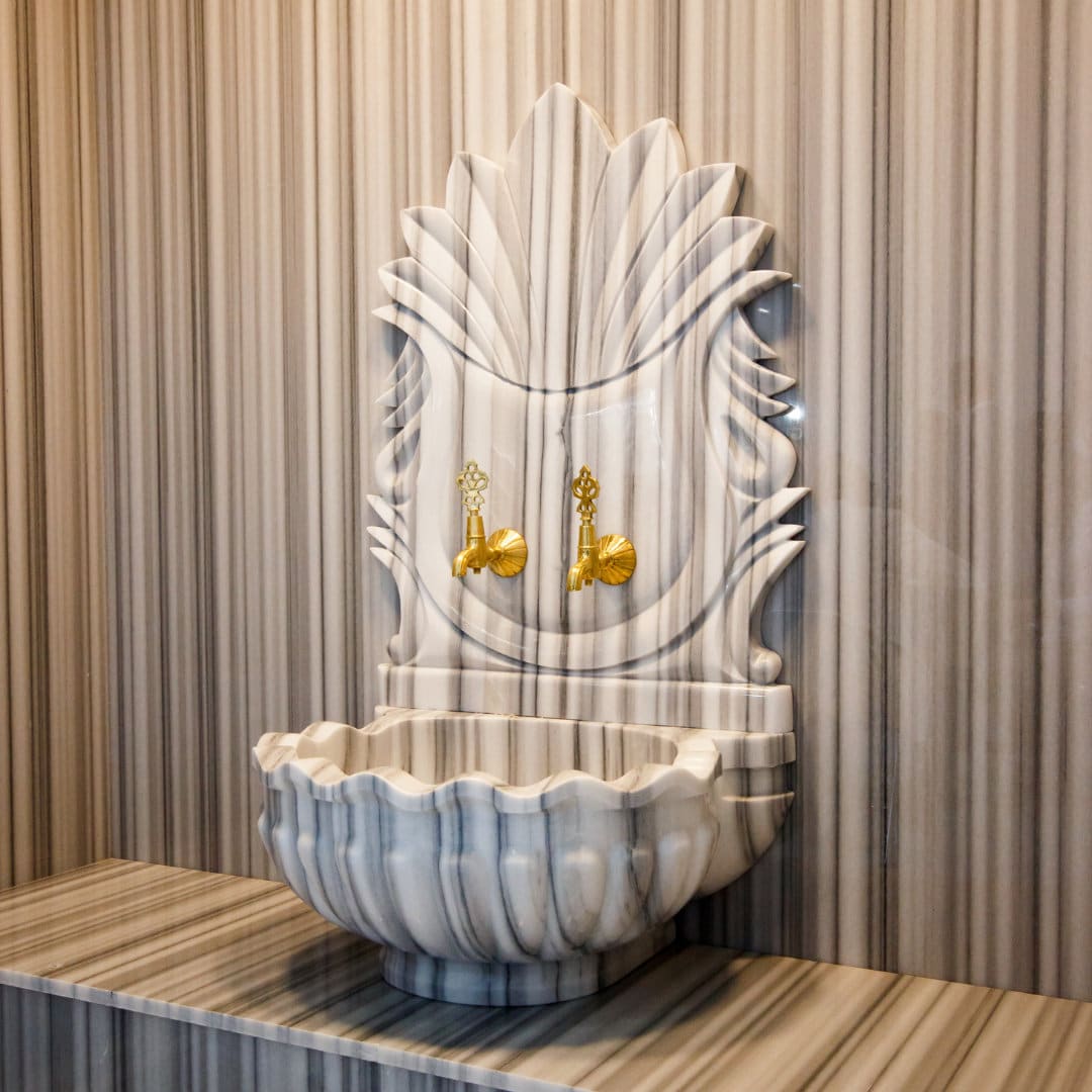 Large Hamam Sink With a Marble Back, Hamam Basin, Turkish Hamam Sink ...