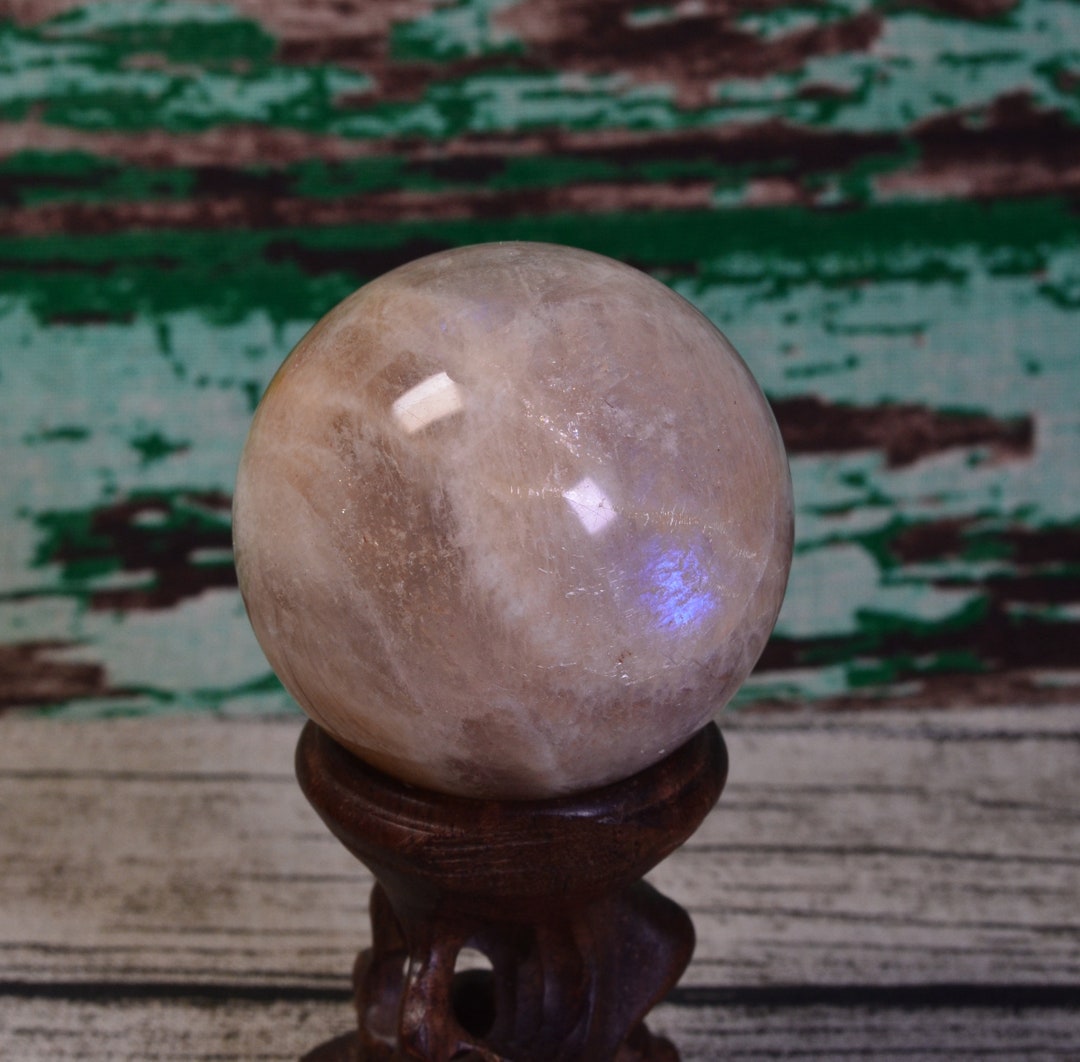 Symbiosis of Natural Moonstone and Sunstone/orange Sunstone/blue ...