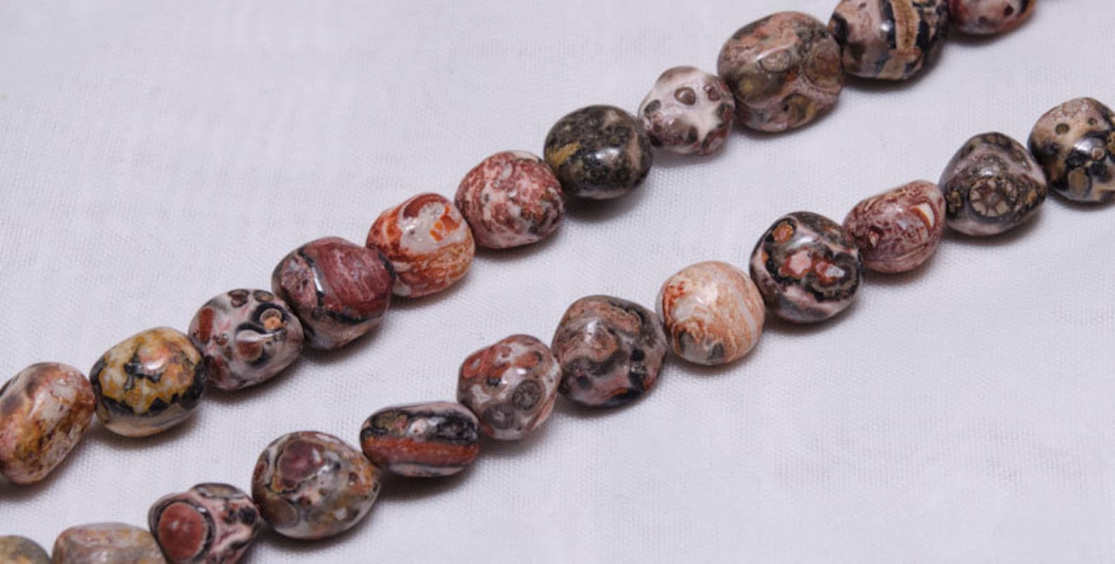 Wholesale Full Strand Natural Leopardite Crystal Quartz | Etsy