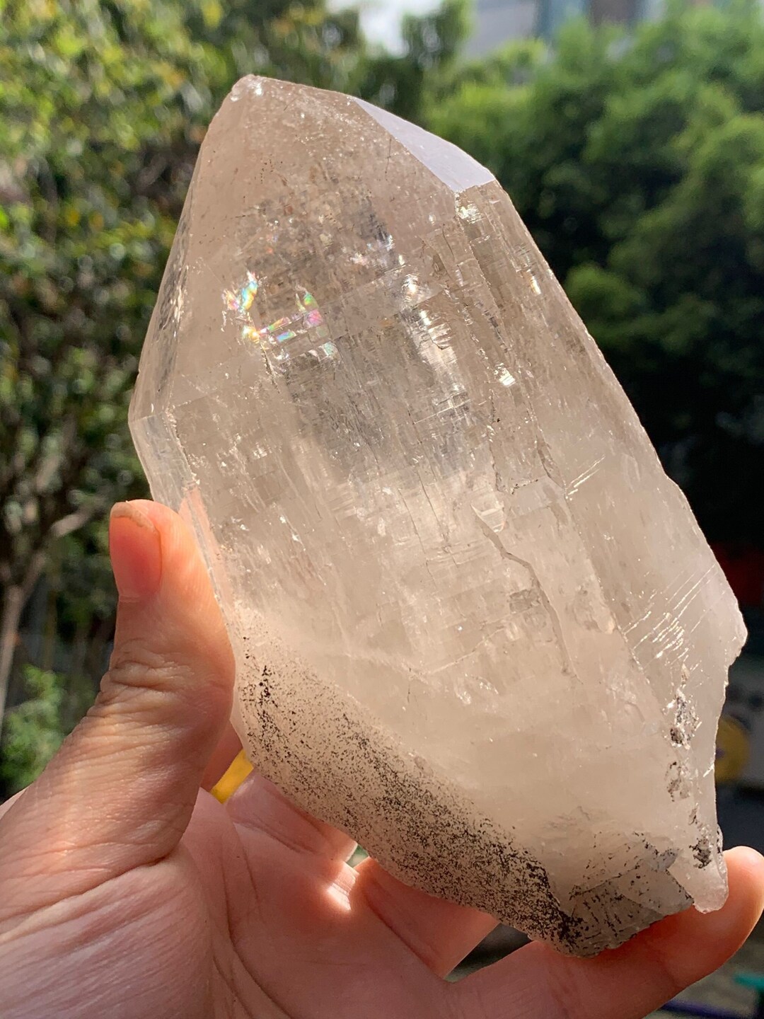 783g Congo Natural Clear Castle Crystal/big Castle Quartz/rainbow ...