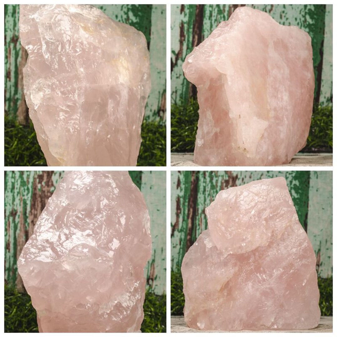 Natural Rose Crystals,rough Stone,clear Pink Quartz,healing Crystals ...