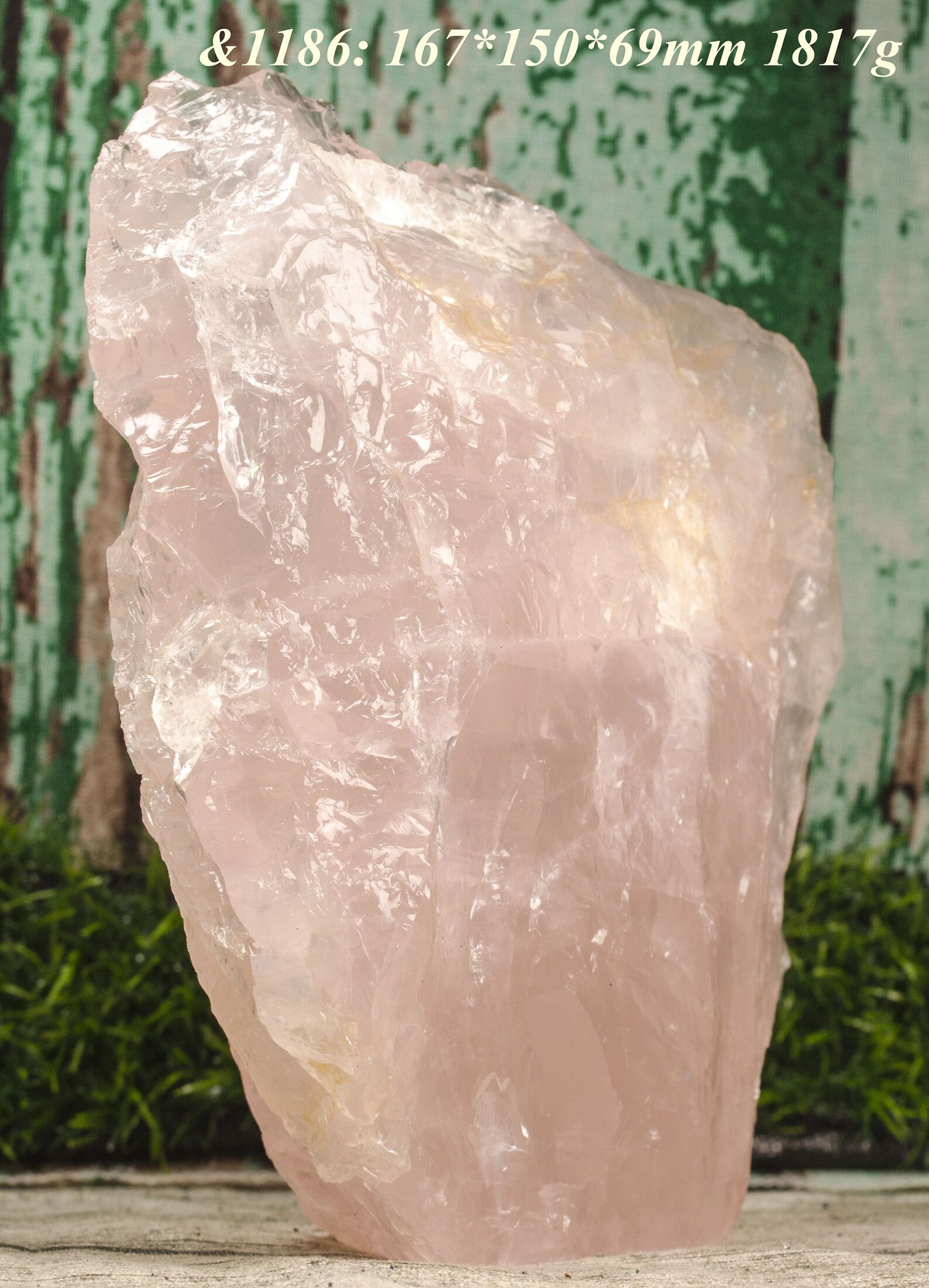 Natural rose crystalsrough stoneclear pink quartzhealing | Etsy