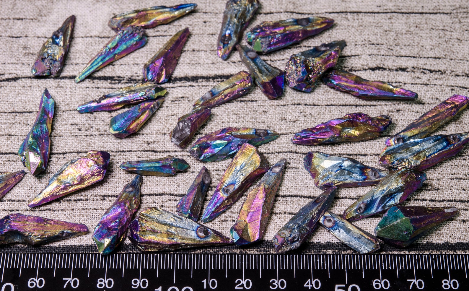 Raw Purple Rainbow Titanium Aura Quartz Pointaura Druzy | Etsy