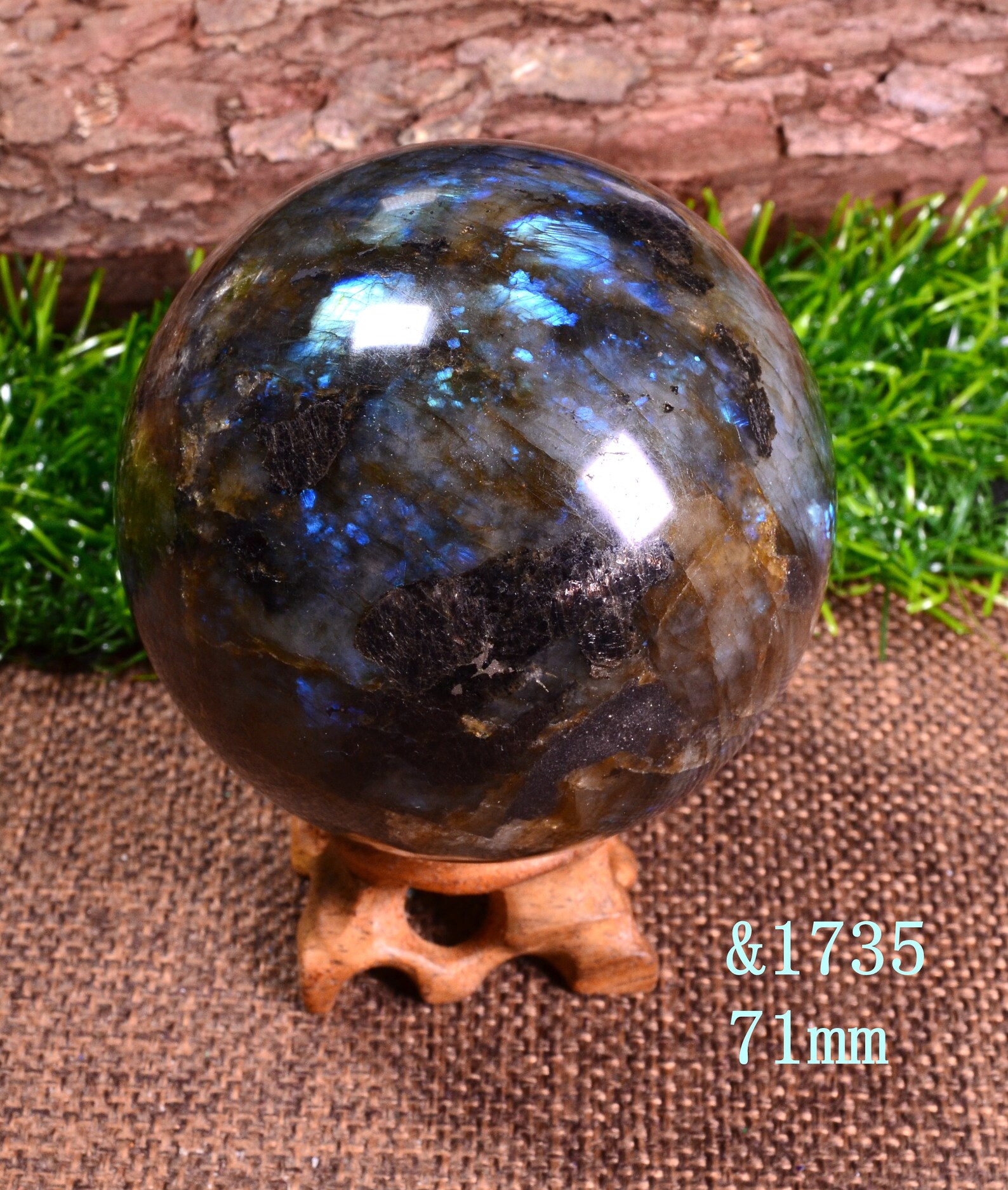 Natural labradorite rainbow light golden light blue light | Etsy