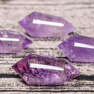 AAAAA Clear Amethyst Crystal 24 Sided Double Terminted Point,vogel ...