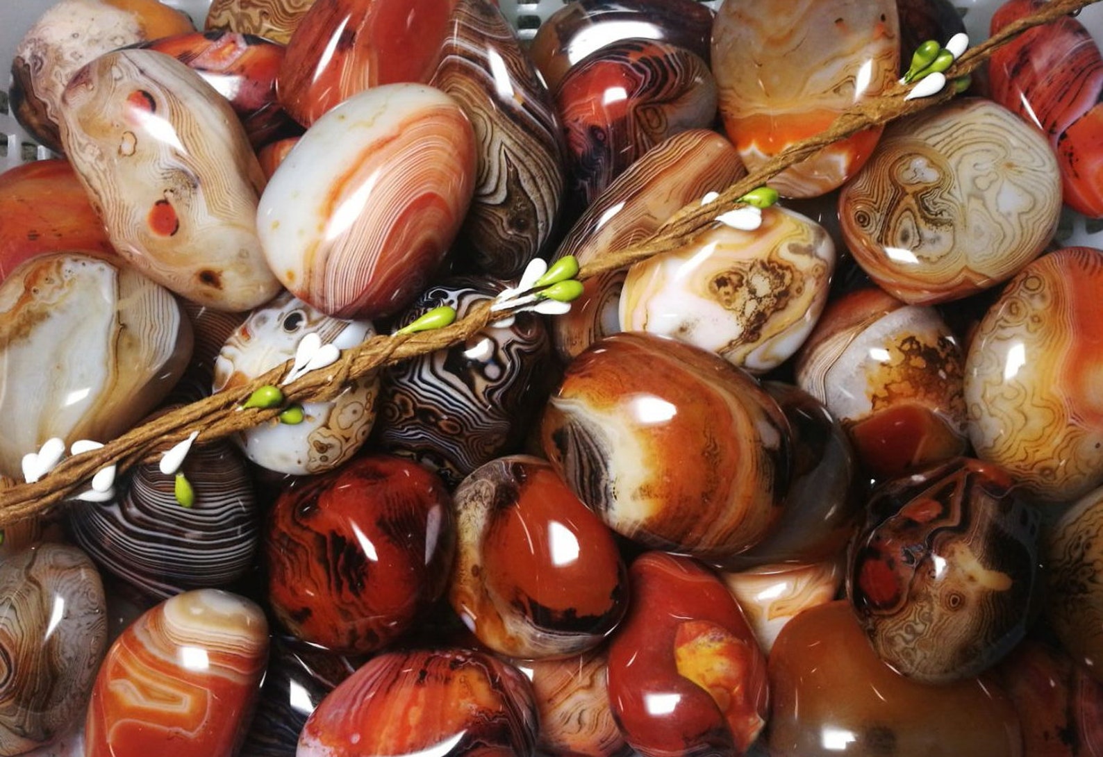 Wholesale Natural Red Agate Tumbled StoneRed Agate Crystal | Etsy