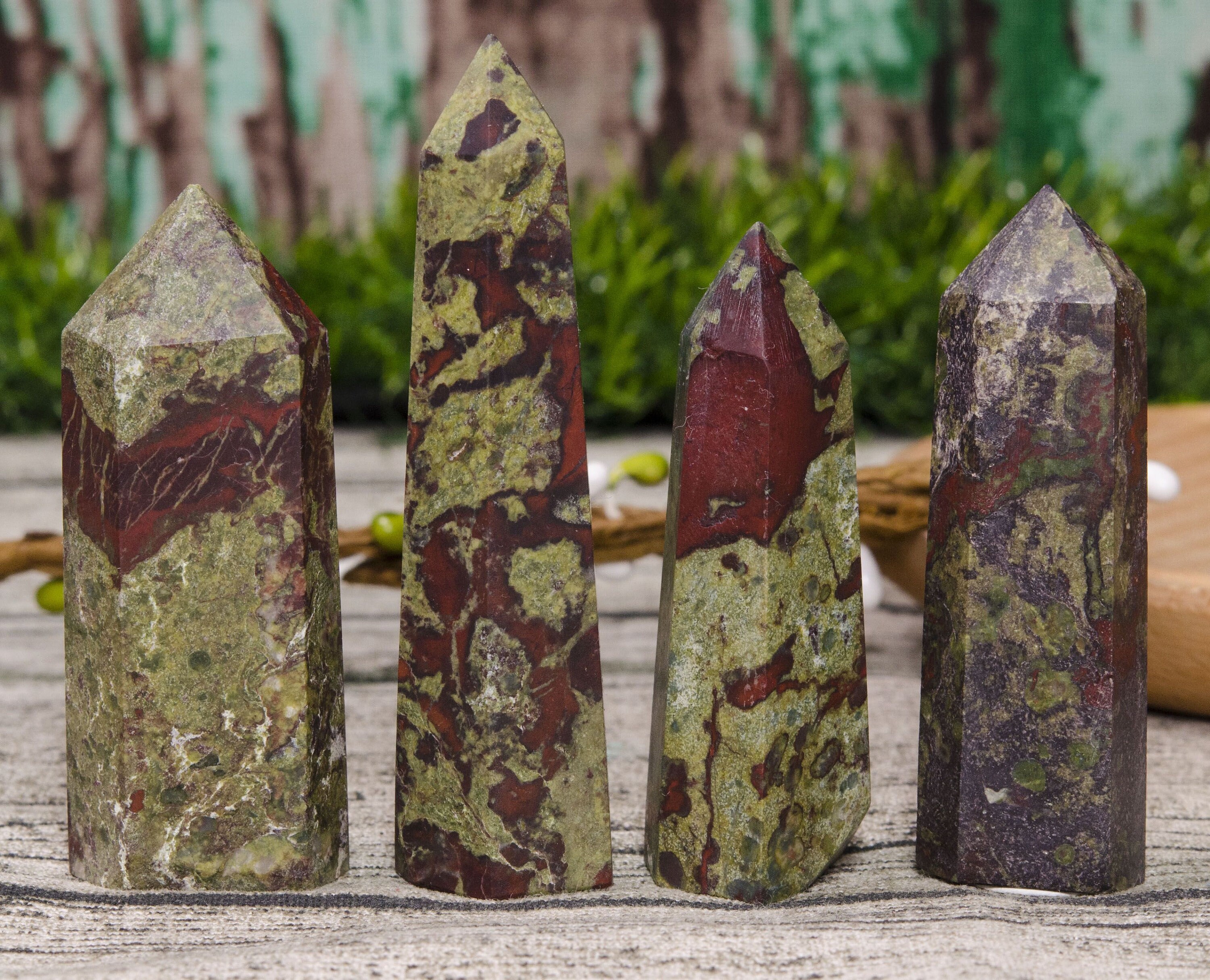 Dragon Blood Stone Crystal WandHealing Gem Stone Obelisk | Etsy