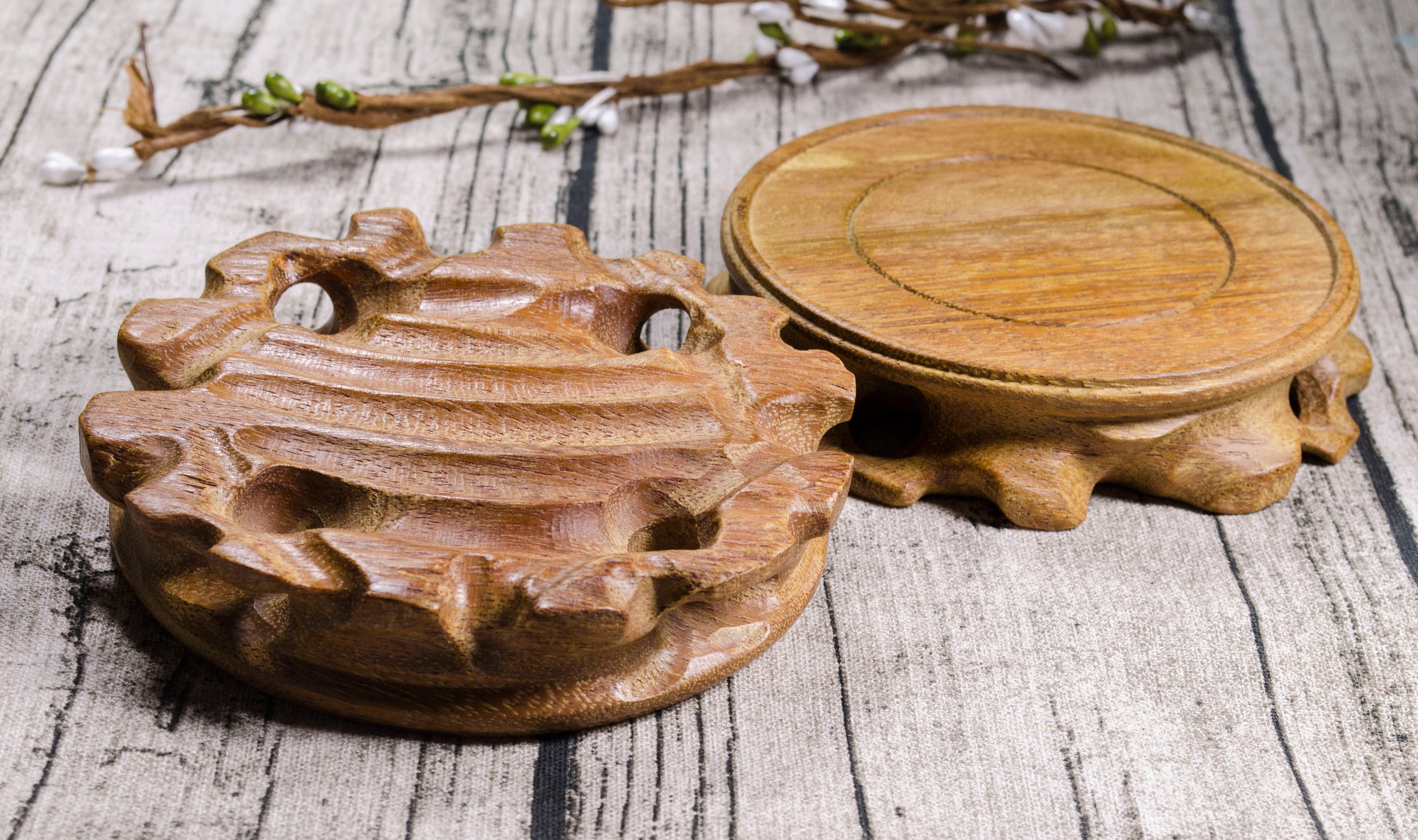 Natural Wooden Standwood Standdecorwood Carvingchinese - Etsy