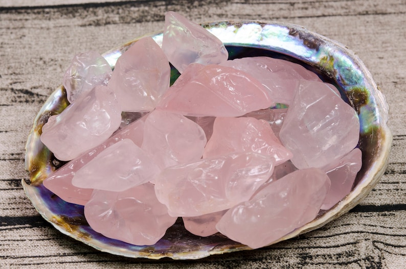 Polished Natural Rose Crystal Quartz Stone,tumbled Rose Crystal Stone ...