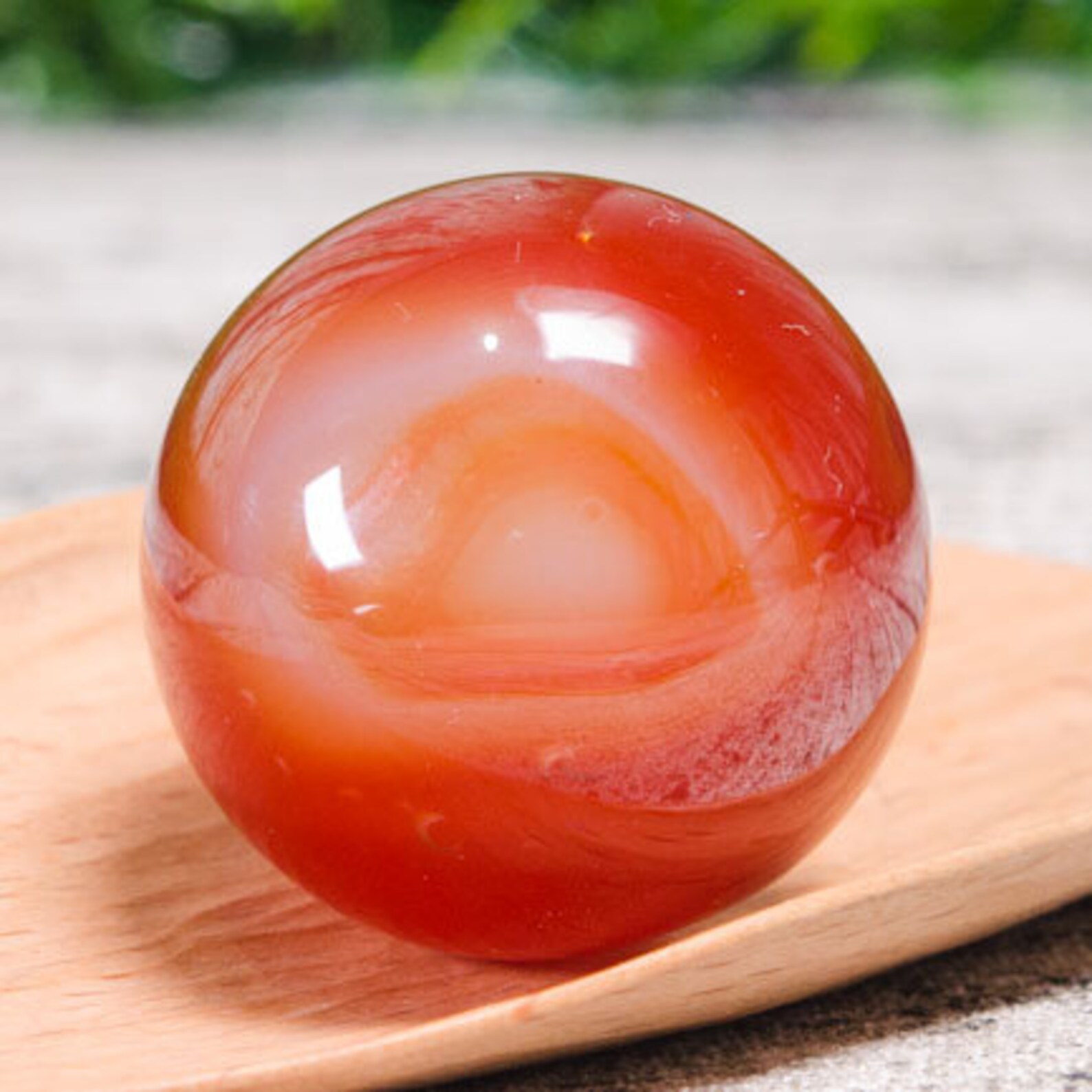 Red Agate Crystal Spherered Agate Quartz Ballcarnelian - Etsy