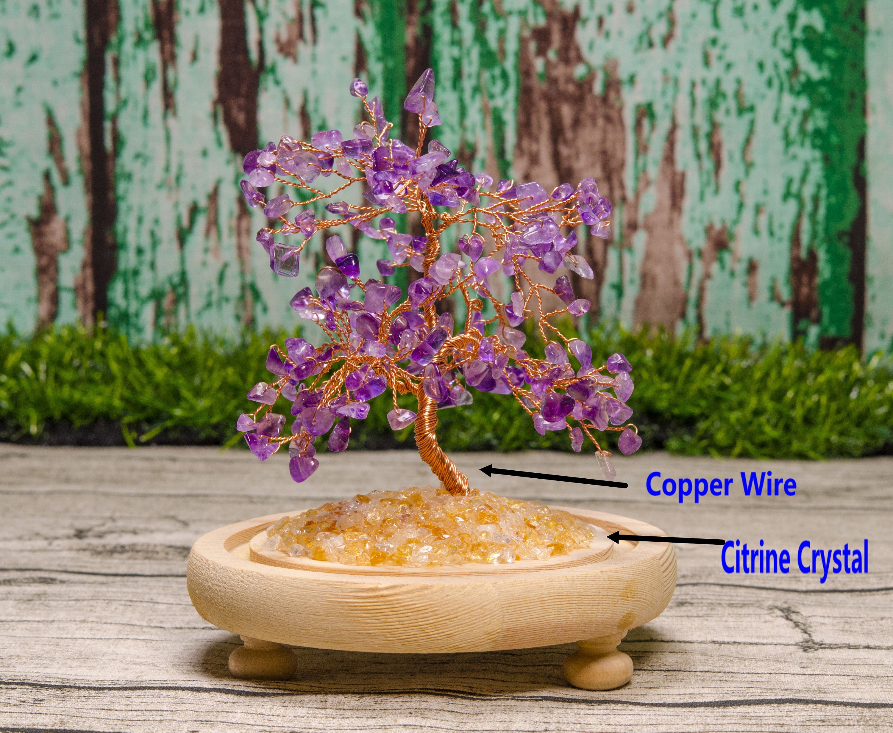 Amethyst Tree of Life Crystal Tree Amethyst Treegemstone - Etsy