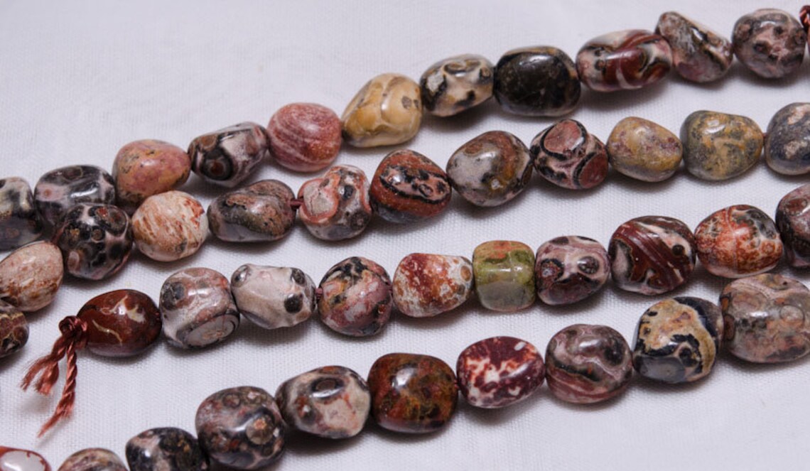 Wholesale Full Strand Natural Leopardite Crystal Quartz | Etsy