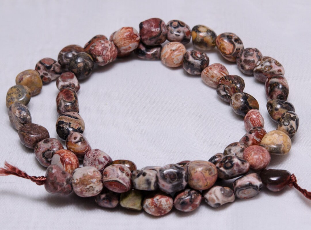 Wholesale Full Strand Natural Leopardite Crystal Quartz - Etsy