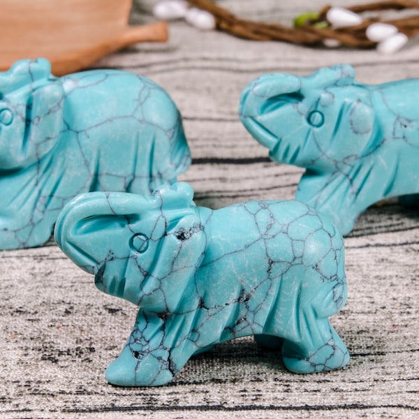 Turquoise Elephant - Etsy