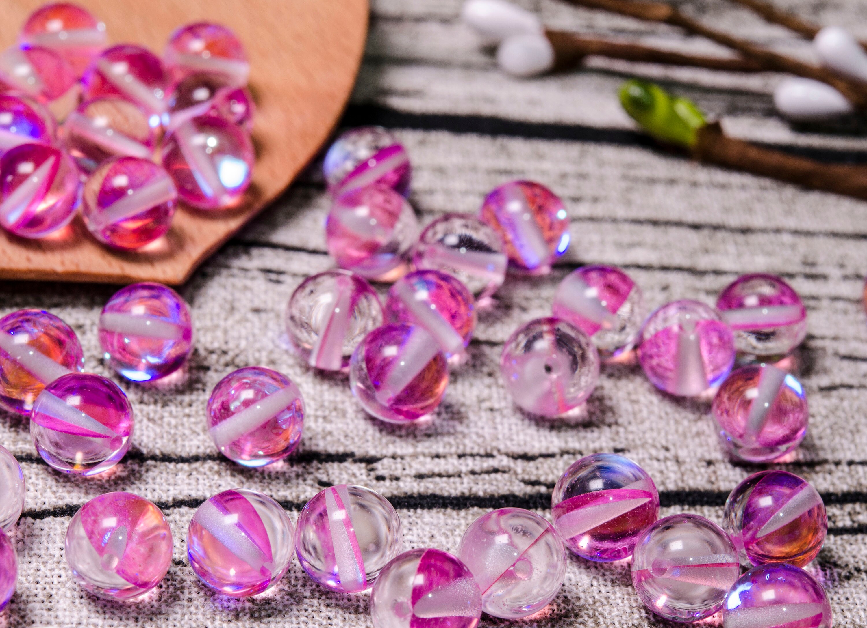 Pink Rainbow Titanium Aura Quartz BallCrystal BallCrystal | Etsy