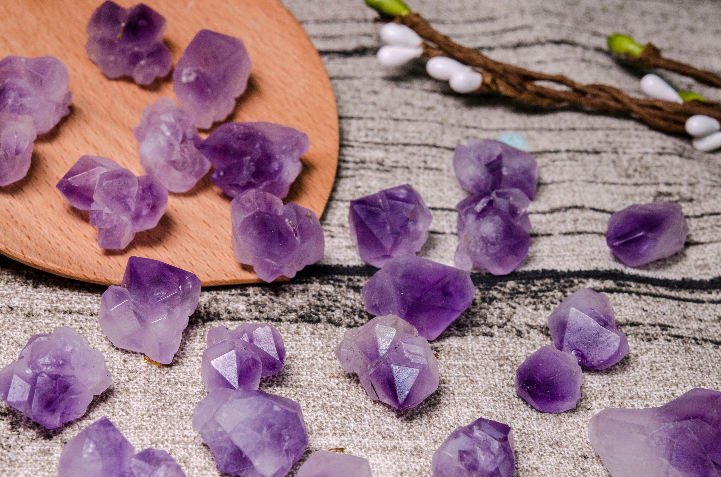 Skeletal Amethyst Crystal Cluster Amethyst Specimen Purple Stone ...