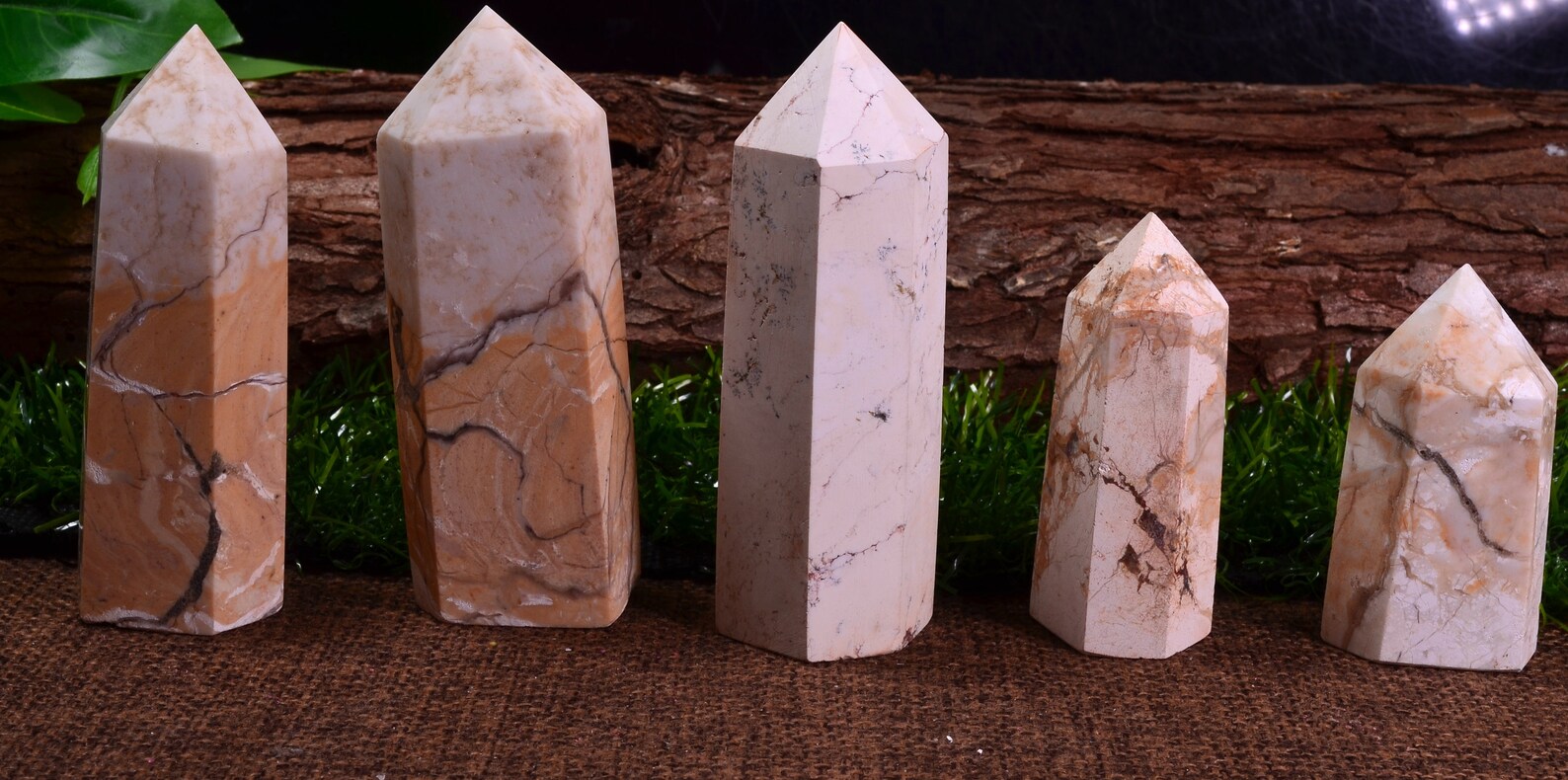 Tower of Natural Turquoise and Dyed Turquoise bluetower - Etsy