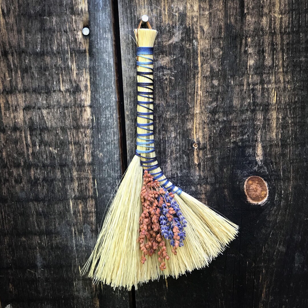 Altar Besom, Mini Floral Broom, Small Witches Broom, Tampico Turkey ...