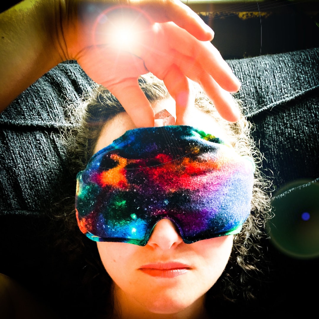 Crystal Eye Mask, Hidden Pocket Meditation Mask, Weighted Eye Mask ...