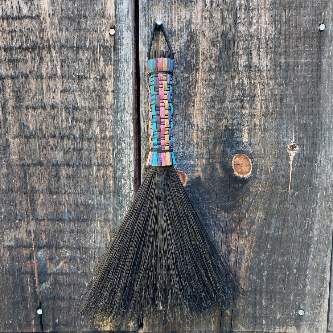 Handmade Hawk Tail Broom: Black Broomcorn, Shaker Style - Etsy