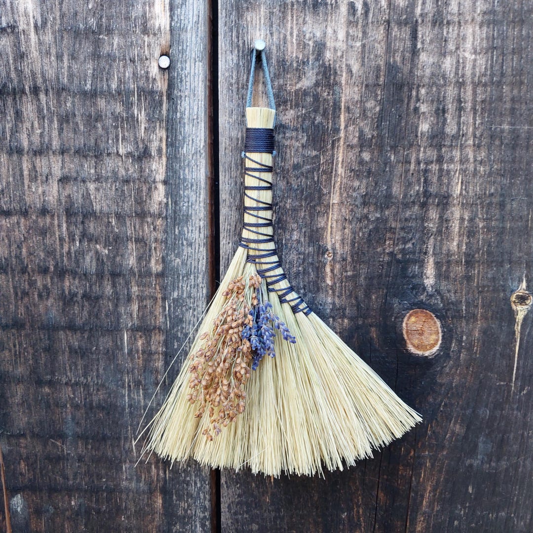 Altar Besom, Mini Floral Broom, Small Witches Broom, Tampico Turkey ...