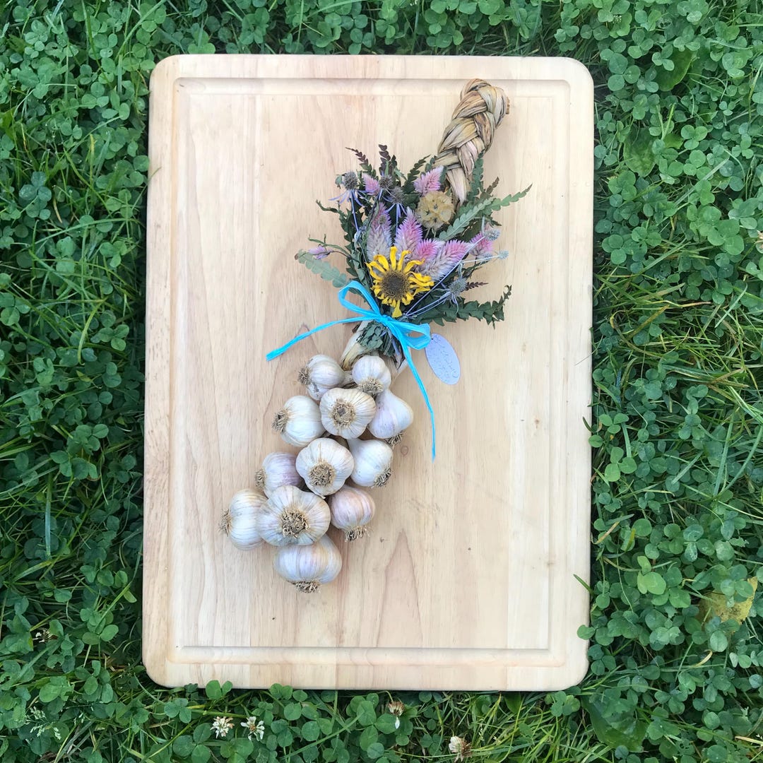 Garlic Braid, Edible Art, Music Garlic Seed, Halloween Wall Decor ...