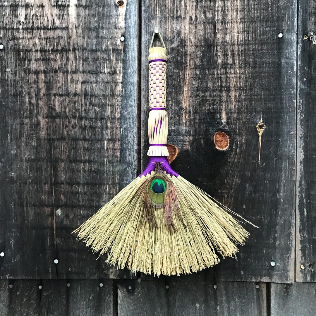 Peacock Double Hen Wing Broom, Witches Broom, Broom for Wedding - Etsy