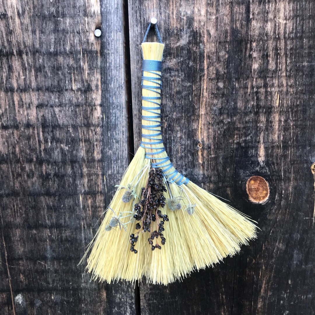 Altar Besom, Mini Floral Broom, Small Witches Broom, Tampico Turkey ...