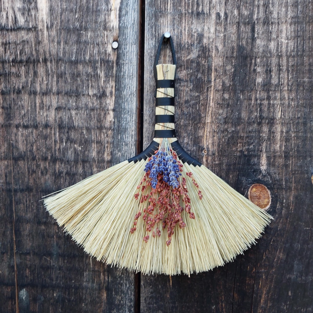 Double Hen Wing Broom, Witches Broom, Floral Broom for Wedding ...