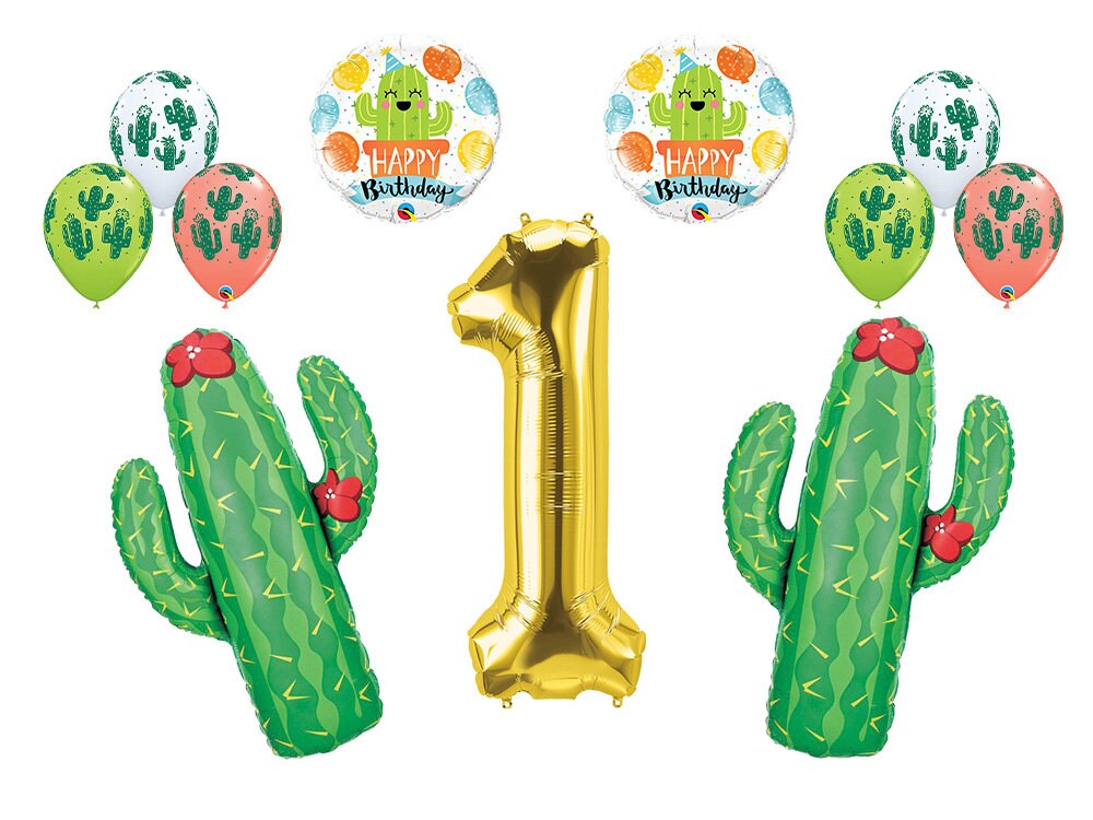 Fiesta Theme Birthday Party Balloon Kit | Cactus Party Decoration Party ...