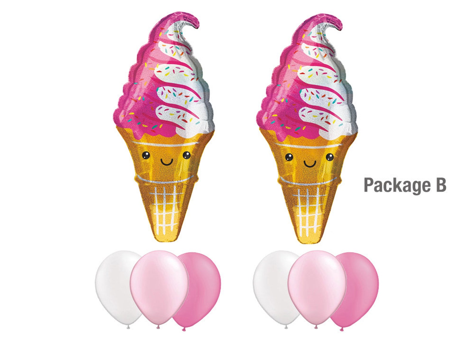 Ice Cream Party Balloon Kit Ice Cream Party Decoration - Etsy
