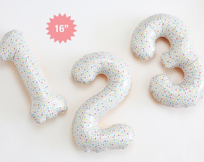 Sprinkles Number Balloon | Number Balloons Ice Cream Party Balloons ...
