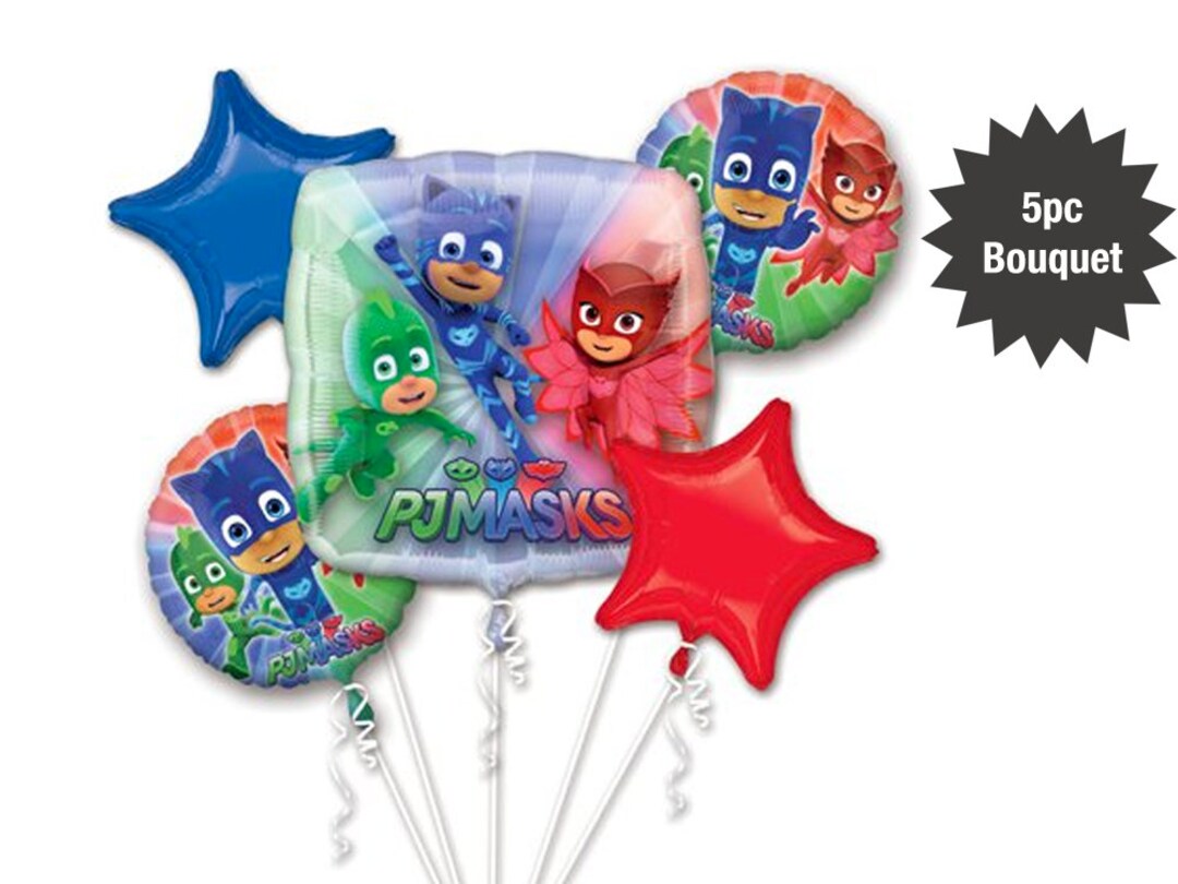 PJ Masks Balloon Bouquet 5piece | Party Decoration Party Supplies ...
