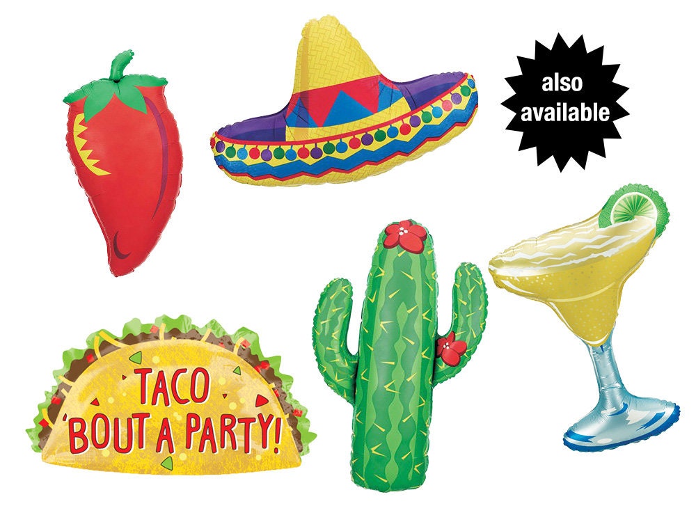 Fiesta Theme Birthday Party Balloon Kit | Cactus Party Decoration Party ...