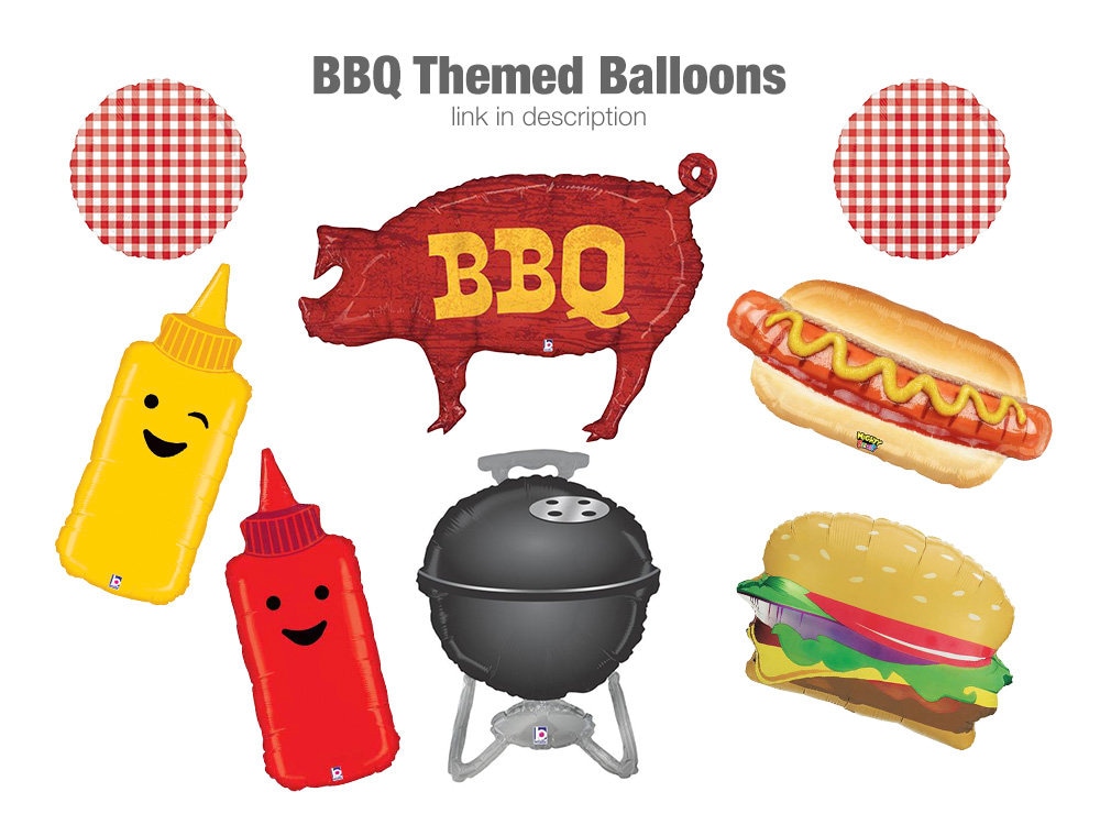Ketchup & Mustard Balloon | BBQ Party Decorations Cookout Decor July ...