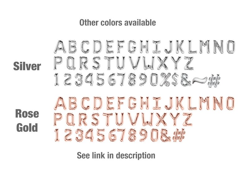 16" Hot Pink Letter Number Balloons | Magenta Mylar Letter Balloon ...