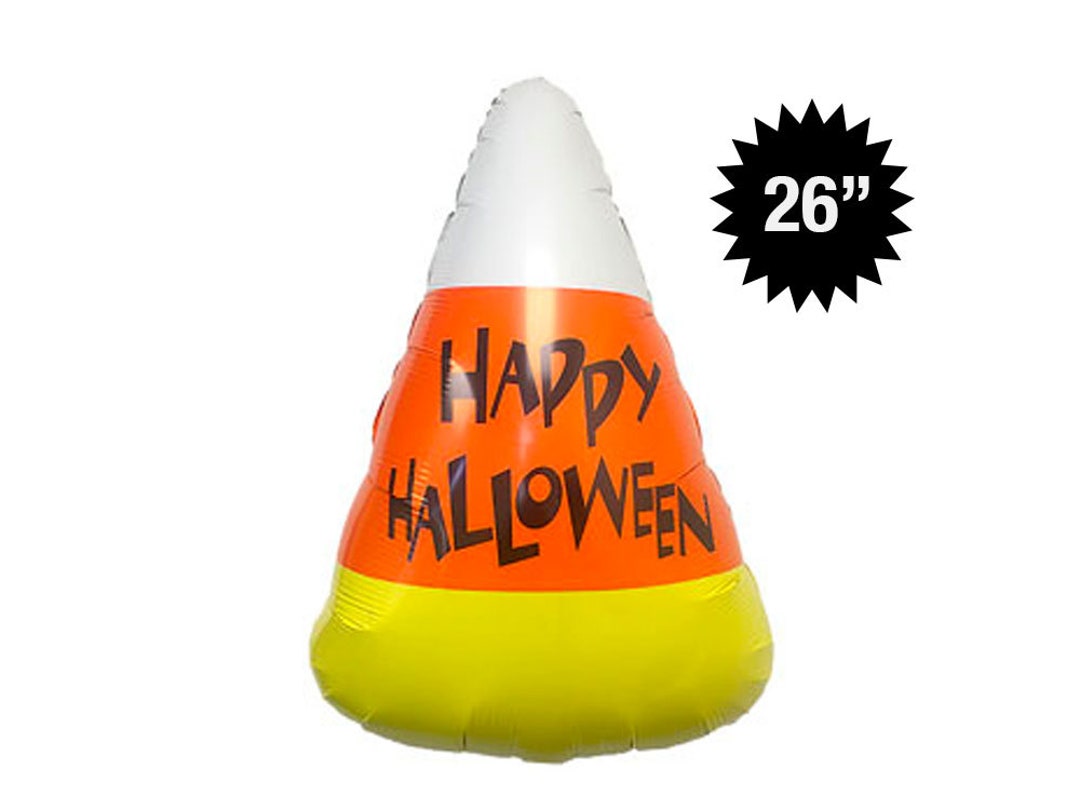 Halloween Candy Corn Balloon Happy Halloween Balloon - Etsy