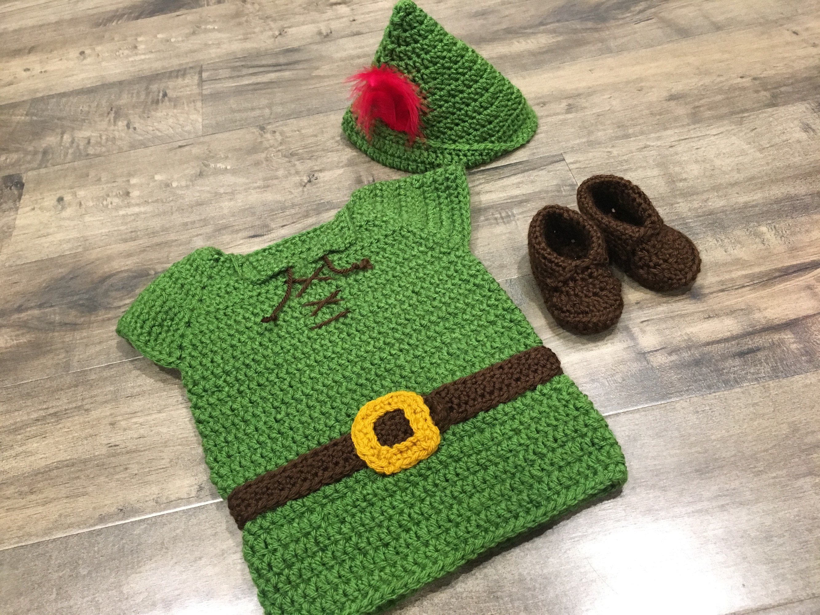 Peter Pan Inspired Costume/ Peter Pan Crochet Outfit/disney Inspired ...