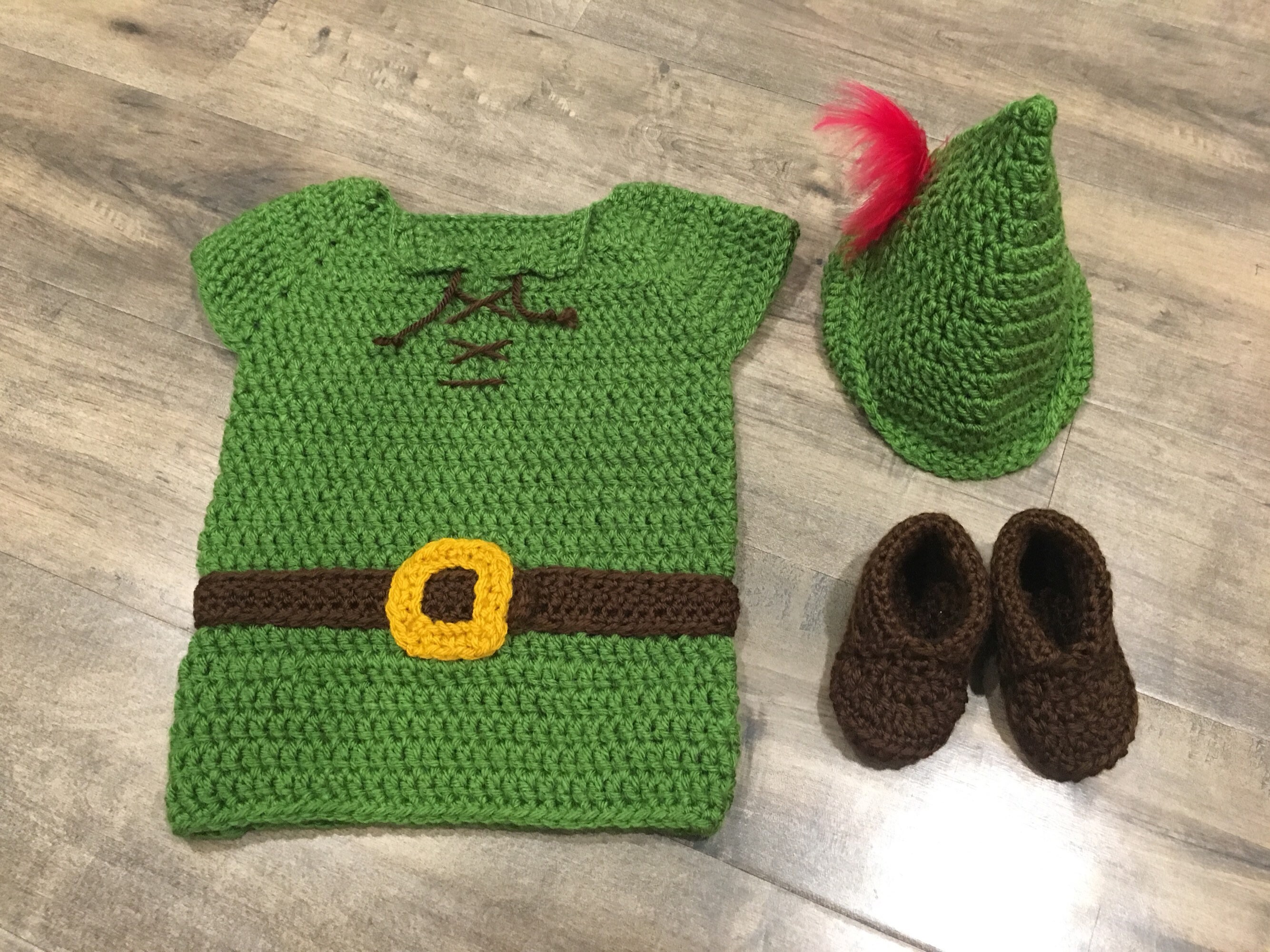 Peter Pan Inspired Costume/ Peter Pan Crochet Outfit/disney Inspired ...