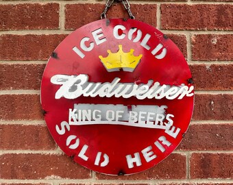 Budweiser 3d Sign - Etsy