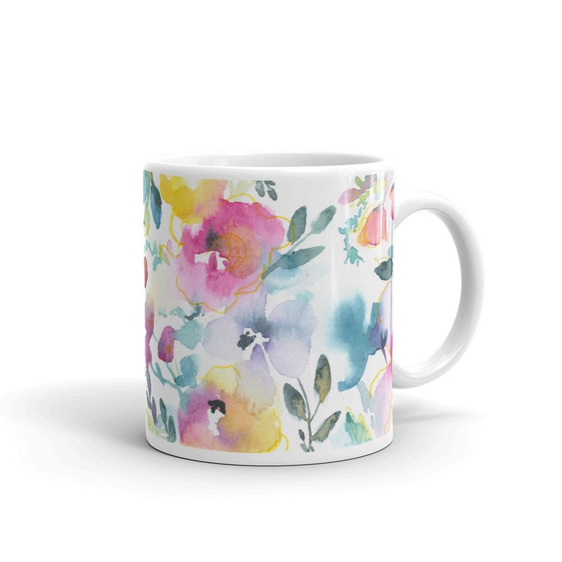 Floral Coffee Mug - Etsy