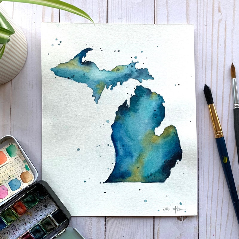 Michigan Prints - Etsy